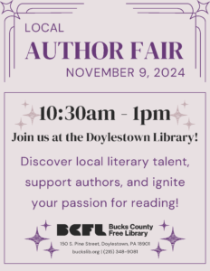 Discover Local Talent at the Author Fair: Join Us at the Doylestown ...